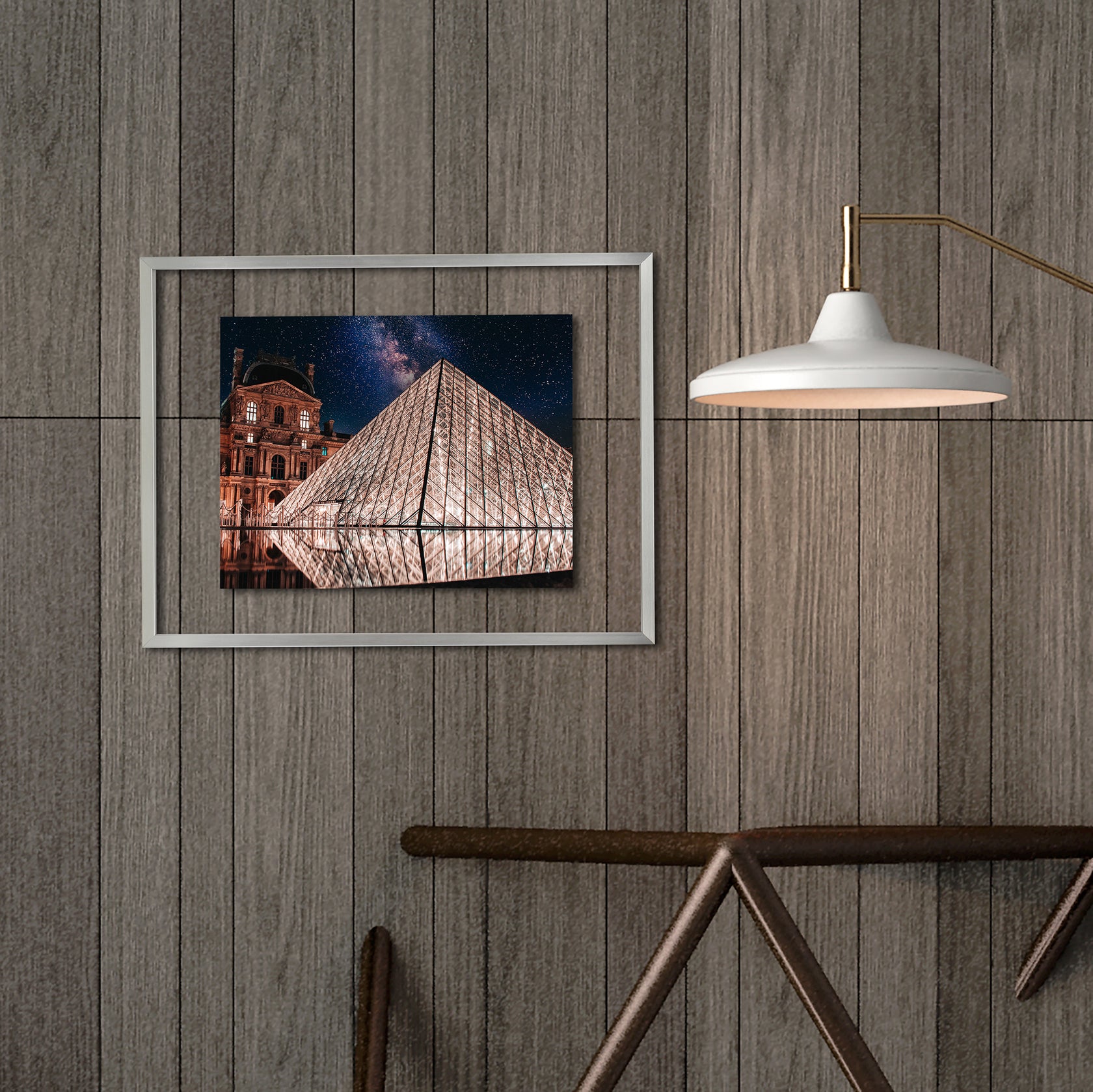 11" x 14" Deluxe Silver Aluminum Contemporary Floating Picture Frame w ...